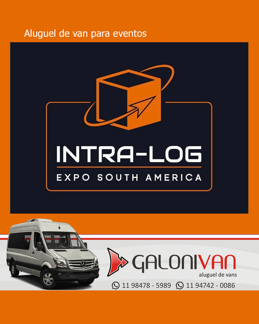 Vans para a INTRA-LOG EXPO SOUTH AMERICA